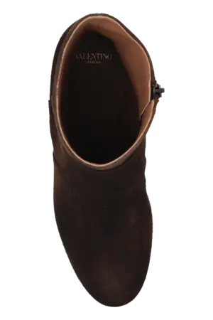 Valentino Garavani Suede Platform Ankle Boots