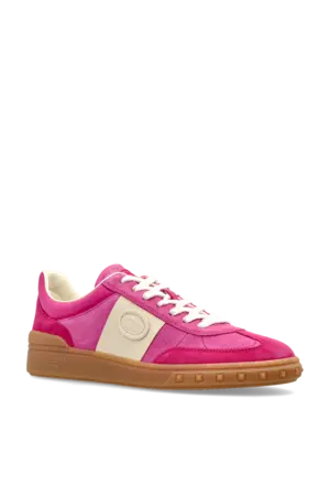 Valentino Garavani Suede Sports Shoes With Logo - Pink