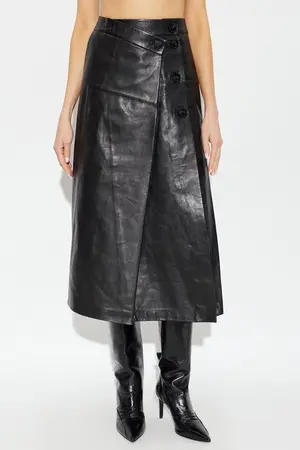 IRO PARIS Leather Skirt Rimera