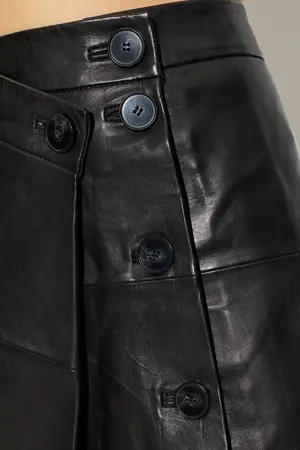 IRO PARIS Leather Skirt Rimera