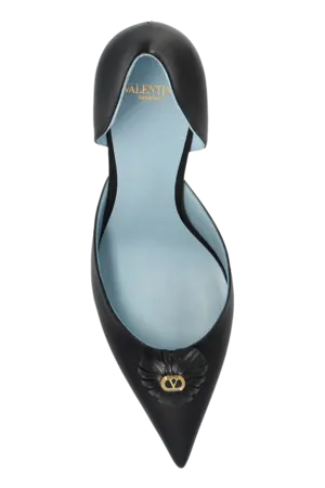 Valentino Garavani Leather Heeled Shoes - Black