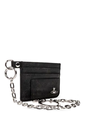 VIVIENNE WESTWOOD Leather Card Holder With Keyring