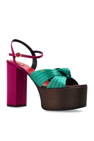 Valentino Garavani Satin Platform Sandals