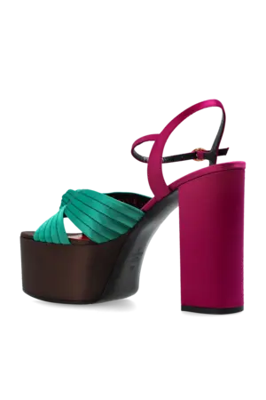 Valentino Garavani Satin Platform Sandals