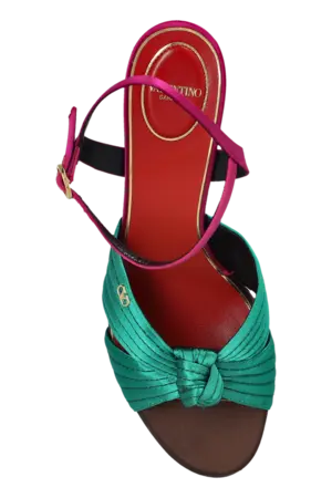 Valentino Garavani Satin Platform Sandals