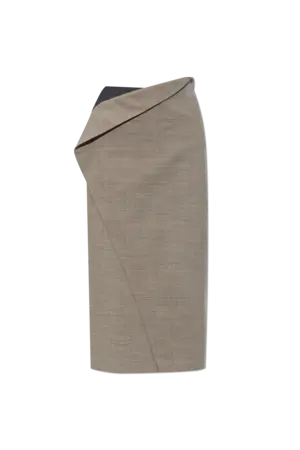 JIL SANDER Wool Skirt With Slit