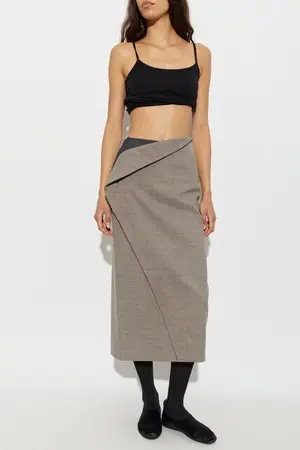 JIL SANDER Wool Skirt With Slit