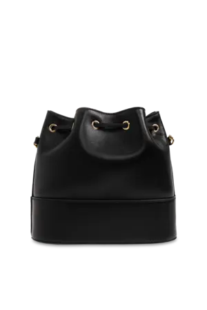 Valentino Garavani Leather Bucket Bag With Logo