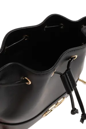 Valentino Garavani Leather Bucket Bag With Logo