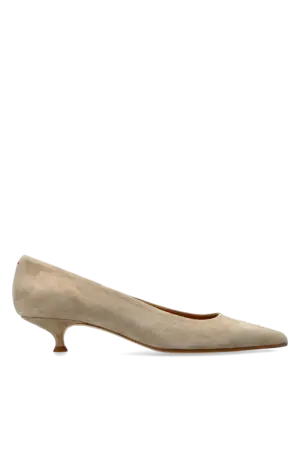 AeydĒ Suede Cari Pumps - Grey
