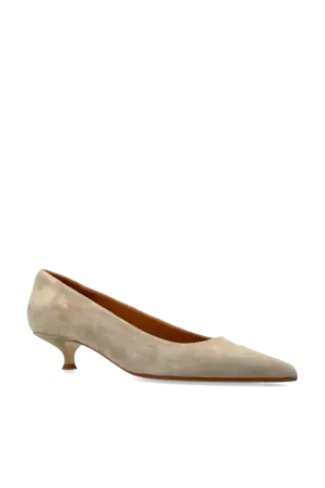 AeydĒ Suede Cari Pumps - Grey