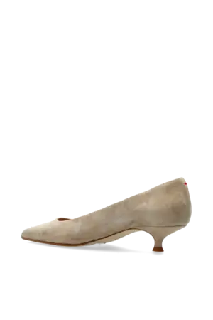 AeydĒ Suede Cari Pumps - Grey