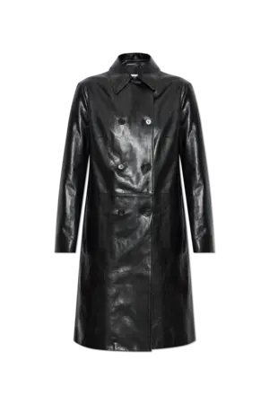 JIL SANDER Double-breasted Leather Coat