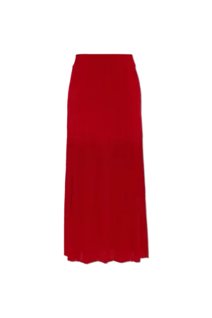 Balmain Balmain Pleated Skirt Red