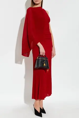 Balmain Pleated Skirt - Red