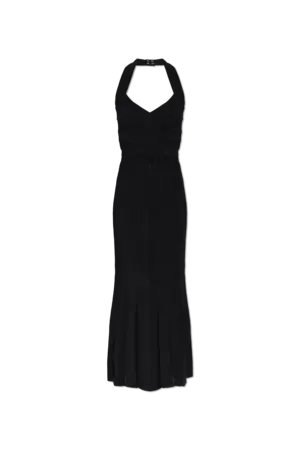 Balmain Halterneck Open Back Dress
