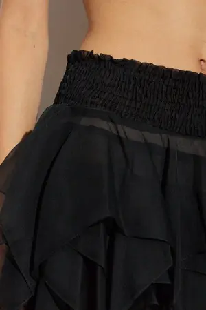 Balmain Silk Maxi Skirt