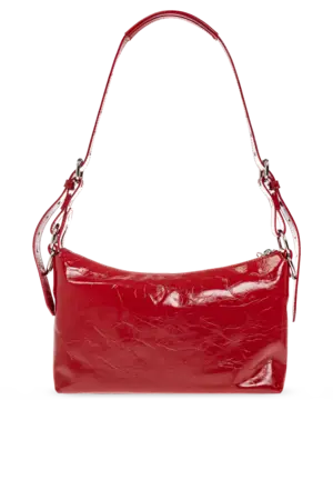 VIVIENNE WESTWOOD Emma Glossed Leather Shoulder Bag