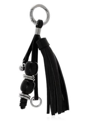 Isabel Marant Étoile Leather Tassel Keychain - Black