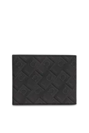 FERRAGAMO Leather Wallet With Monogram