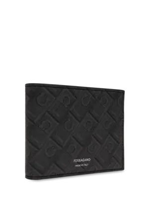 FERRAGAMO Leather Wallet With Monogram