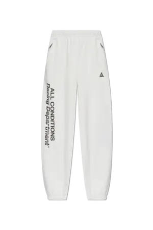 Nike Sweatpants With Ribbed Cuffs - White