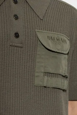 Balmain Wool Sweater With Pocket