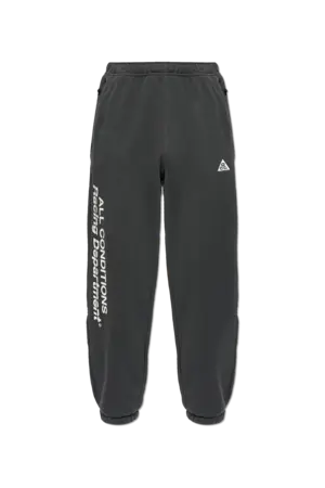 Nike Sweatpants With Ribbed Cuffs - Grey