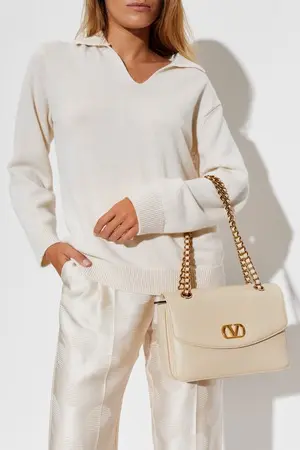Valentino Garavani Leather Bag With Logo