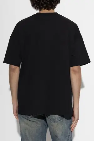 Balmain T-shirt With Logo And Shimmering Appliqués