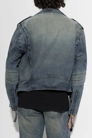 Balmain Denim Jacket With Belt