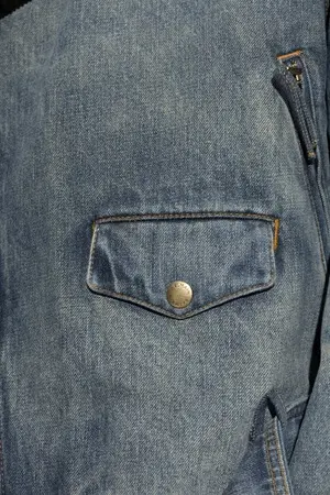 Balmain Denim Jacket With Belt