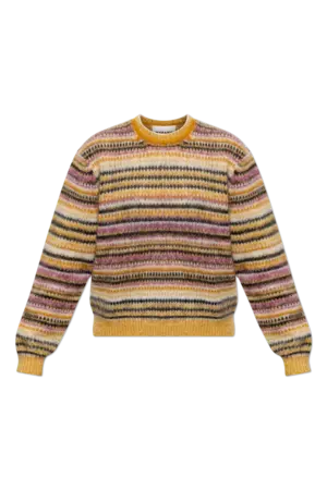 MARANT ETOILE Morine Striped Sweater - Yellow