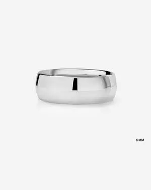 Ring Concierge 6 Mm Soft Dome Wedding Band 14k Rose Gold Wedding Band Platinum
