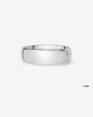 Ring Concierge Mm Soft Dome Wedding Band Wedding Band - Platinum