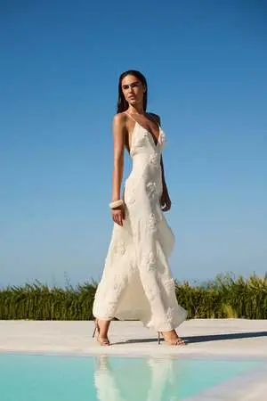 Bardot Romaya V Neck Maxi Dress