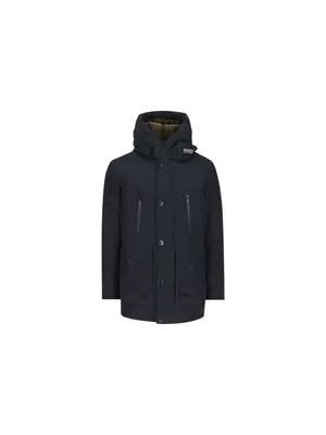 Woolrich Hooded Zip-up Quilted Coat
