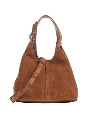 COCCINELLE C-easy Suede Handbag - Brown