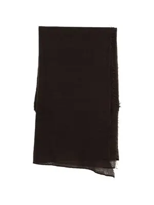 Destin Scarf Wool Cashmere "giglio Mega 140x180 Cm - Brown