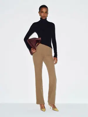 REFORMATION Hartley Low Rise Pant - Natural