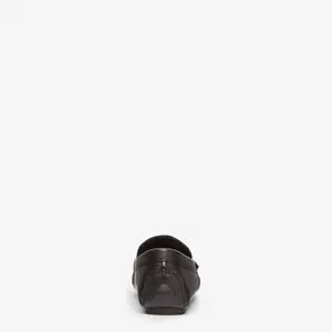 Fendi Ff Metal Driving Loafers - Black