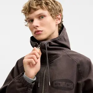 COACH OUTLET Canvas Zip Jacket