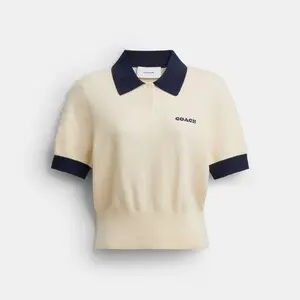 COACH OUTLET Organic Cotton Knit Polo