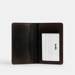 COACH OUTLET Id Card Wallet In Loved Leather