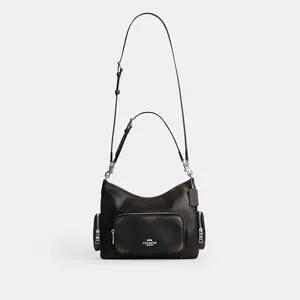 COACH OUTLET Laurel Shoulder Bag - Silver/black Brown