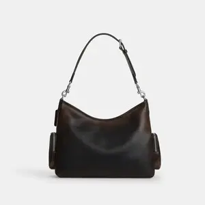 COACH OUTLET Laurel Shoulder Bag - Silver/black Brown