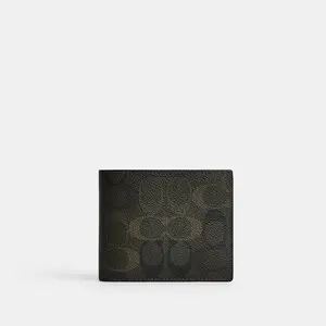 COACH OUTLET 3-in-1 Wallet In Signature Camo Print - Green/black