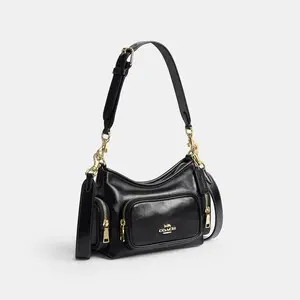 COACH OUTLET Laurel Shoulder Bag 22 With Pockets - Gold/black