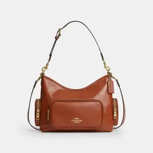 COACH OUTLET Laurel Shoulder Bag With Pockets - Gold/cinnamon