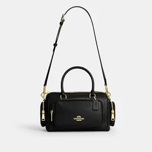 COACH OUTLET Rowan Satchel Bag With Pockets - Gold/black